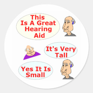 Hearing Aid Stickers & Labels | Zazzle UK