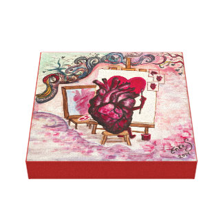 Heart Wrapped Canvas Prints | Zazzle.co.uk