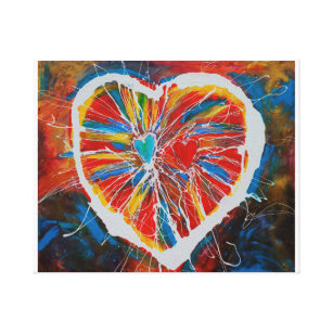 Heart Shaped Canvas Prints & Wall Art | Zazzle.co.uk