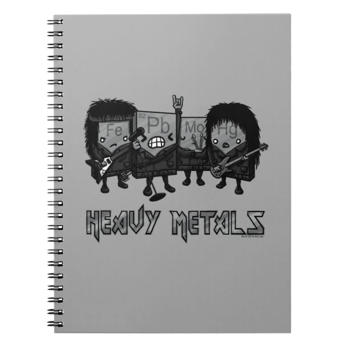 Heavy Metals Notebook | Zazzle.co.uk