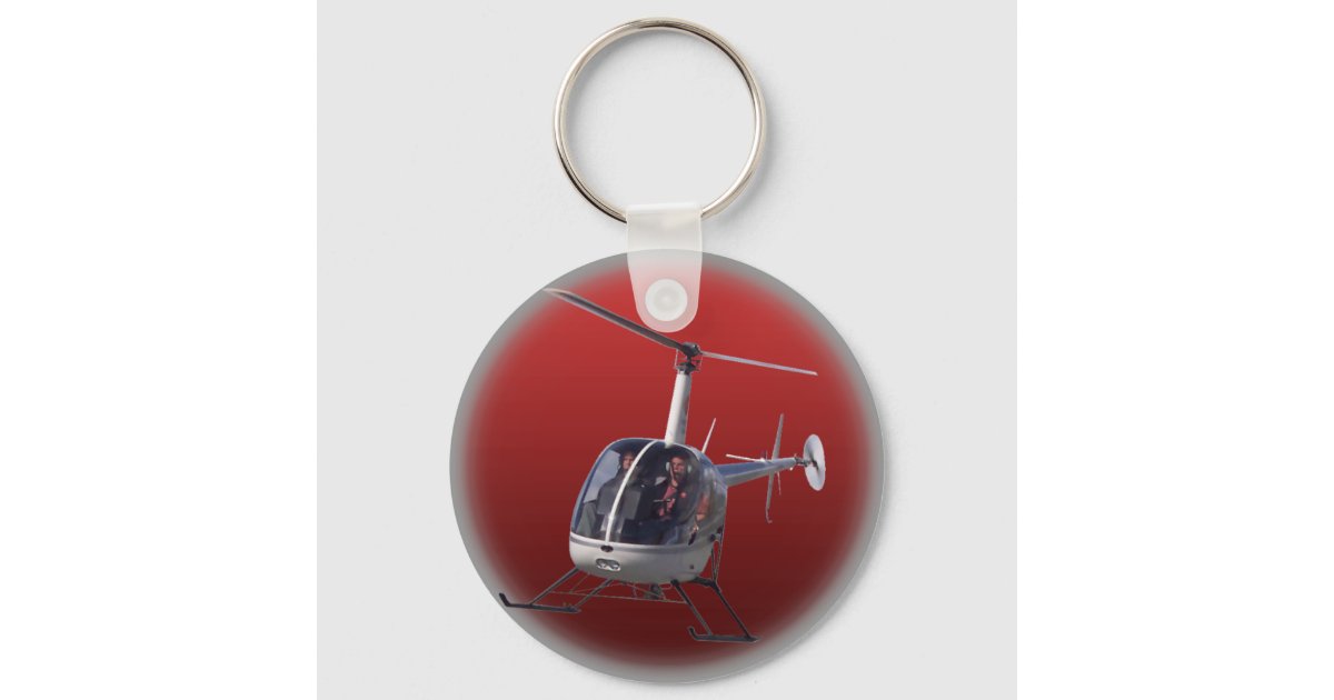 Helicopter Key Chain Cool Flying Helicopter Gifts | Zazzle