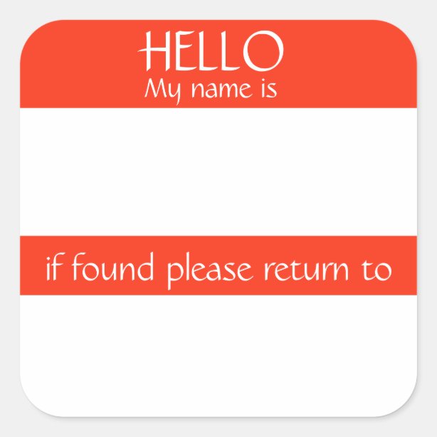 If Found Please Return To Stickers & Labels | Zazzle UK