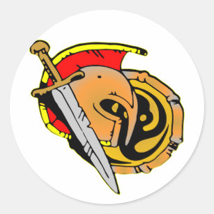 Roman Soldier Stickers & Labels | Zazzle UK