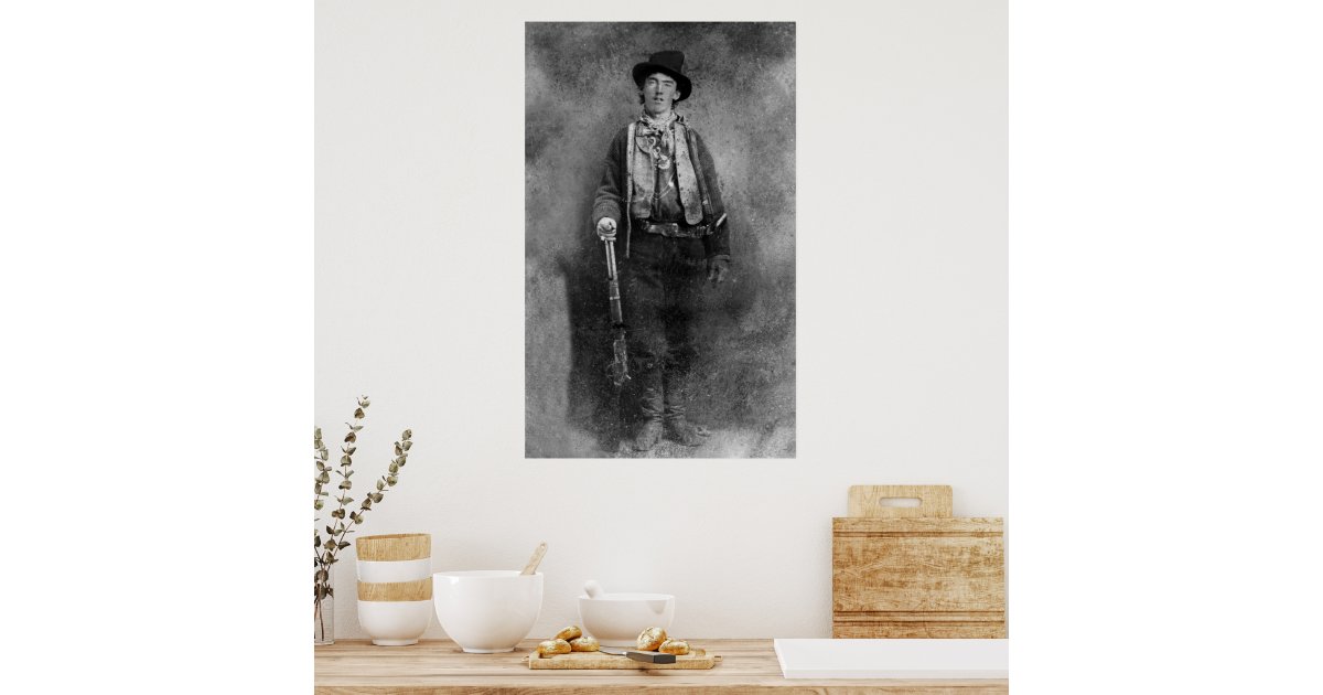 Henry McCarty, Billy the Outlaw Kid of Old West Poster | Zazzle