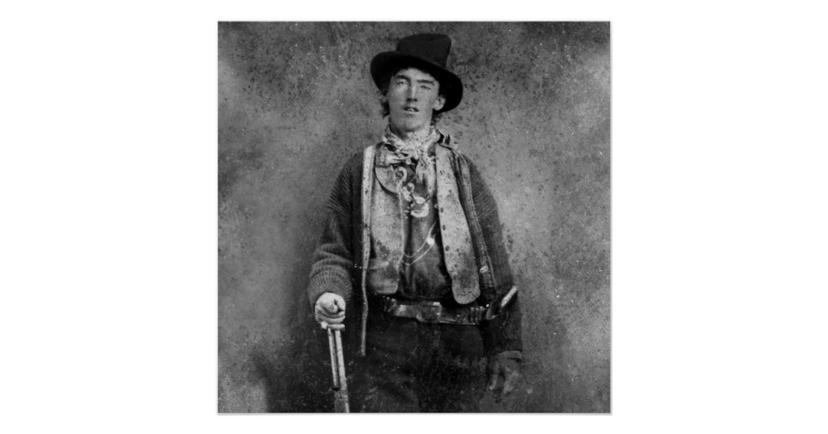 Henry McCarty, Billy the Outlaw Kid of Old West Poster | Zazzle