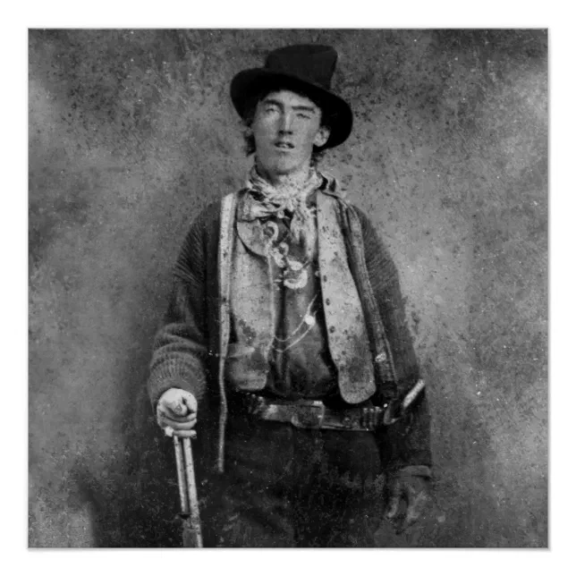 Henry McCarty, Billy the Outlaw Kid of Old West Poster | Zazzle