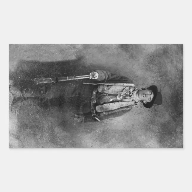 Henry McCarty, Billy the Outlaw Kid of Old West Rectangular Sticker ...