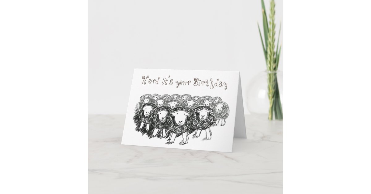 Herdwick Flock Birthday Card | Zazzle