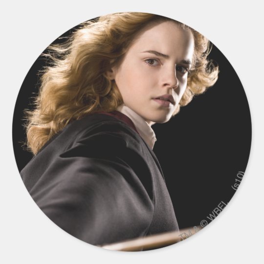 Hermione Granger Ready For Action Classic Round Sticker | Zazzle.co.uk