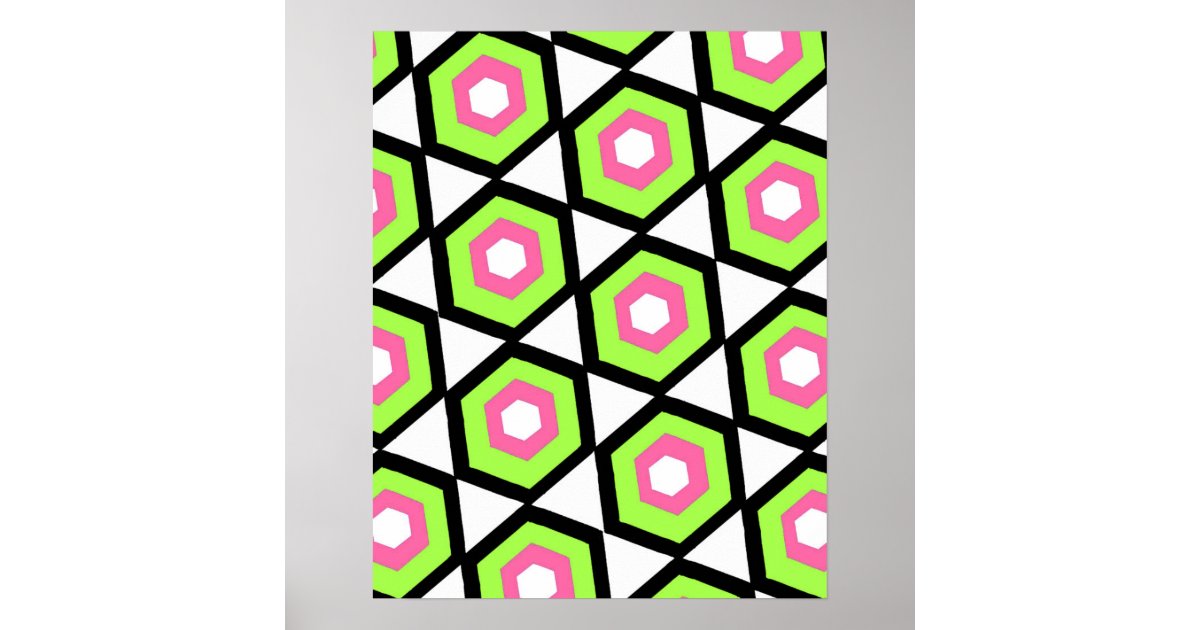 Hexagon Poster | Zazzle