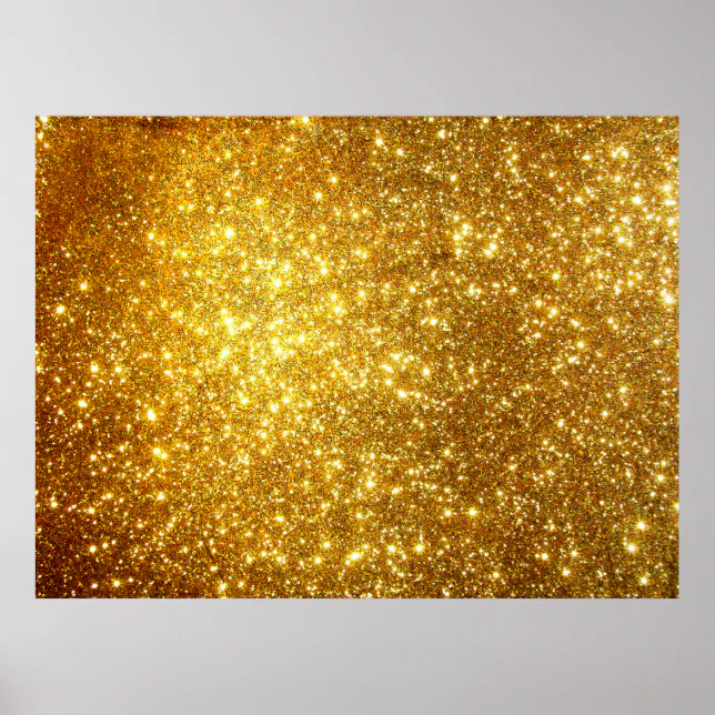 Hi-res golden grunge background, raster illustrati poster | Zazzle