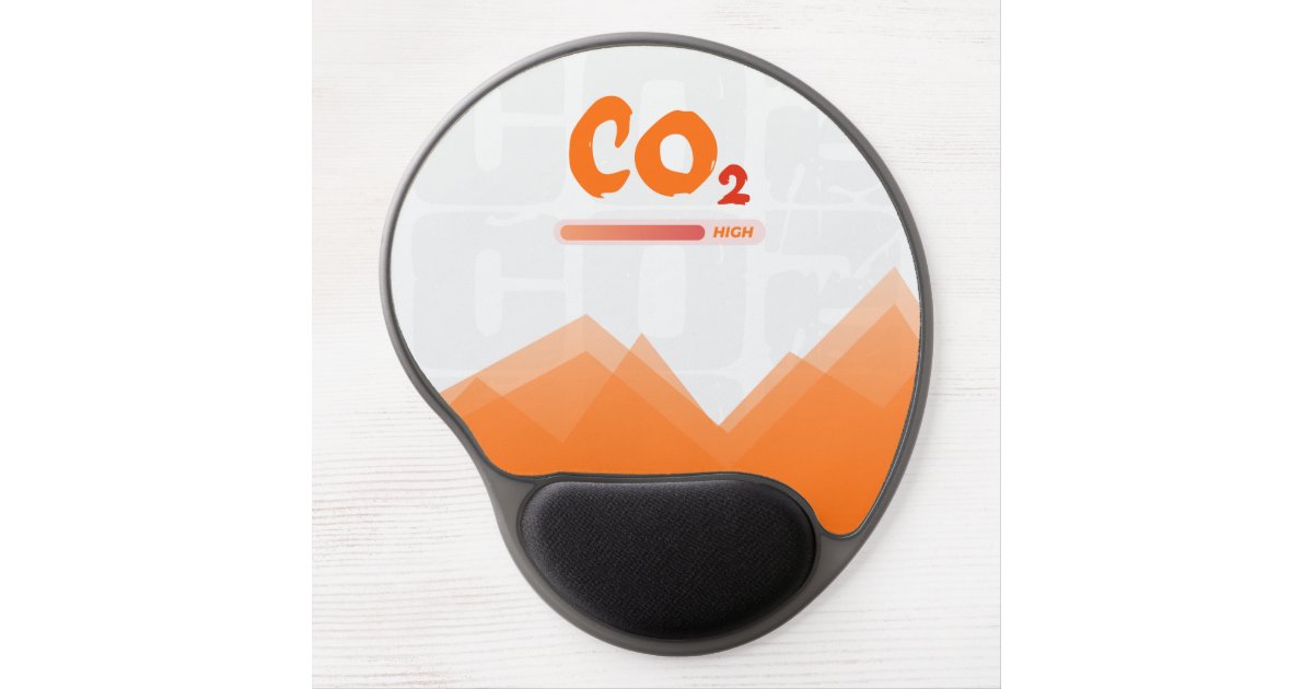 High levels of carbon dioxide pollution,colourful gel mouse mat | Zazzle