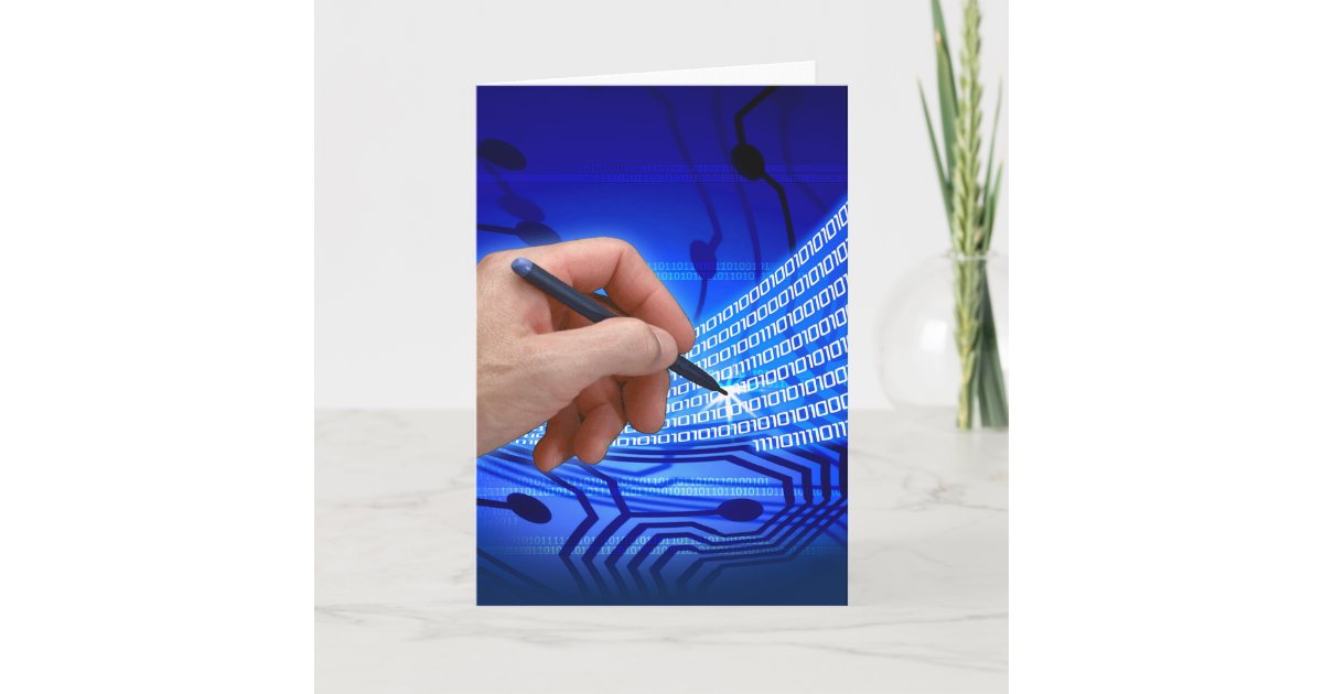 HIGH TECH GREETING CARD | Zazzle