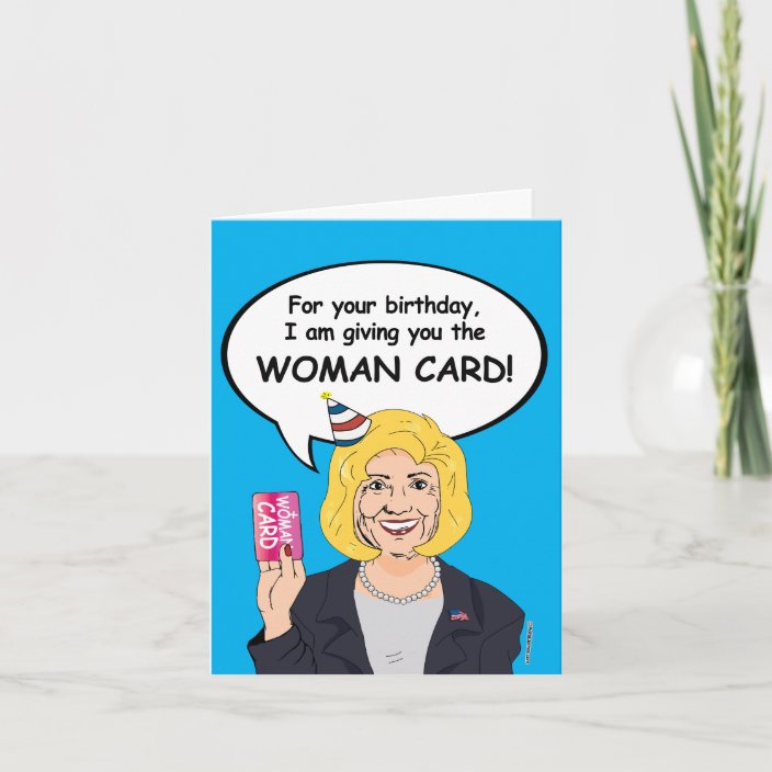 Hillary Clinton Birthday Card - For your birthday | Zazzle.co.uk