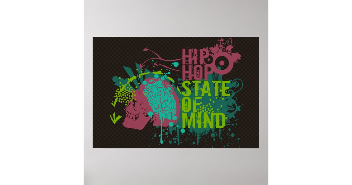 Hip Hop State of Mind Poster | Zazzle