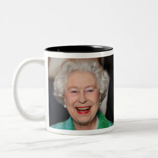 HM Queen Elizabeth II Two-Tone Coffee Mug | Zazzle