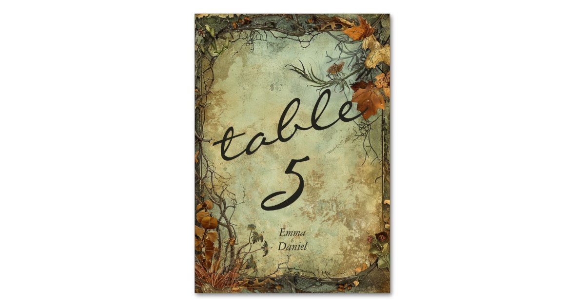 Hobbiton Haven Wedding Table Number | Zazzle