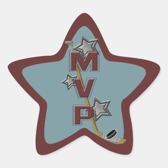 Hockey Star MVP Sticker | Zazzle.co.uk