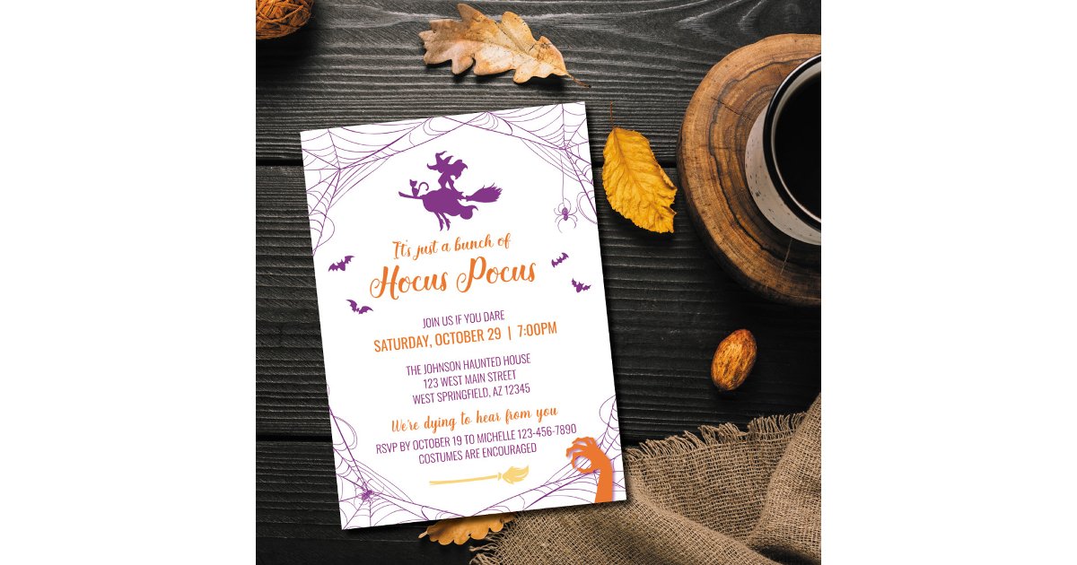 Hocus Pocus Party Invitation | Zazzle