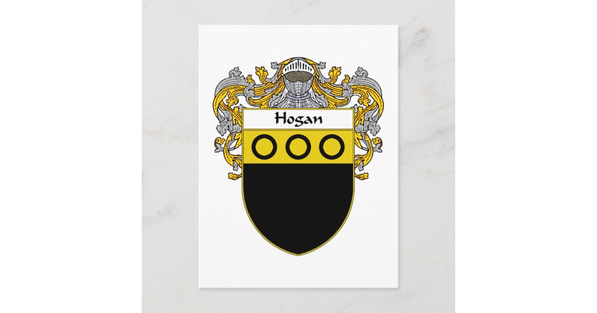 Hogan Coat of Arms (Mantled) Postcard | Zazzle