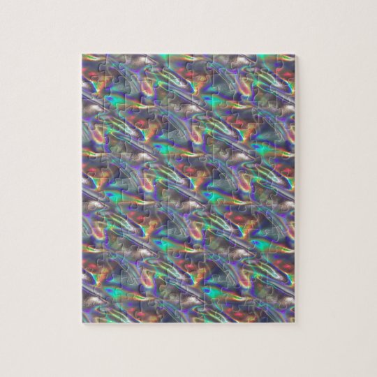 holographic silver jigsaw puzzle | Zazzle.co.uk