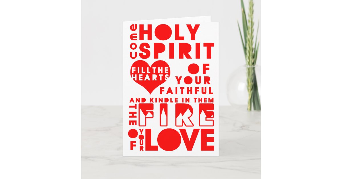 Holy Spirit Prayer Card | Zazzle