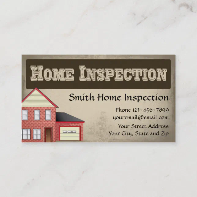 Home Inspection Inspector Business Card | Zazzle