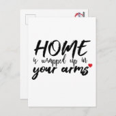 'Home Is' Quote Postcard | Zazzle