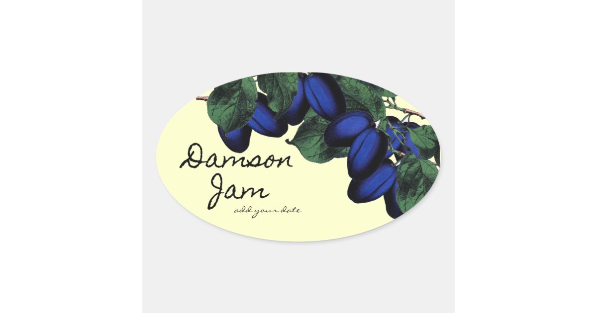 Homemade Damson Jam label | Zazzle