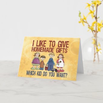 Homemade Gifts Card | Zazzle