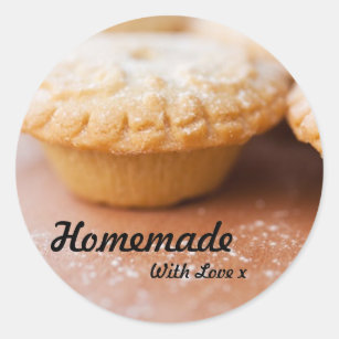 Baked With Love Stickers & Labels | Zazzle UK