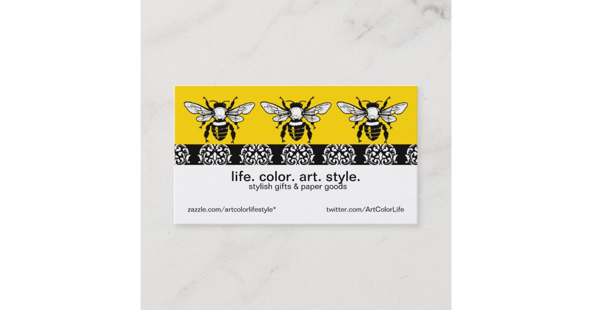 Honey Bee Custom Business Card | Zazzle