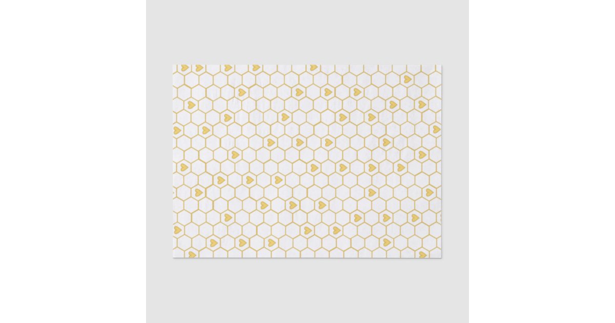 Honey Bee Honeycomb Tissue Paper | Zazzle