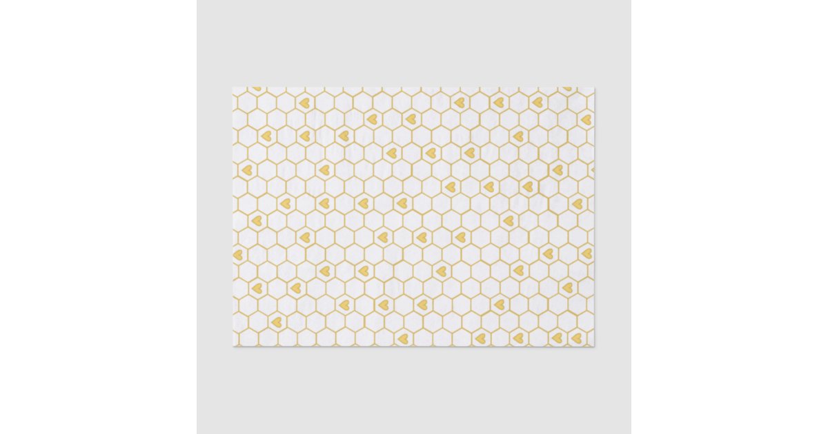 Honey Bee Honeycomb Tissue Paper | Zazzle