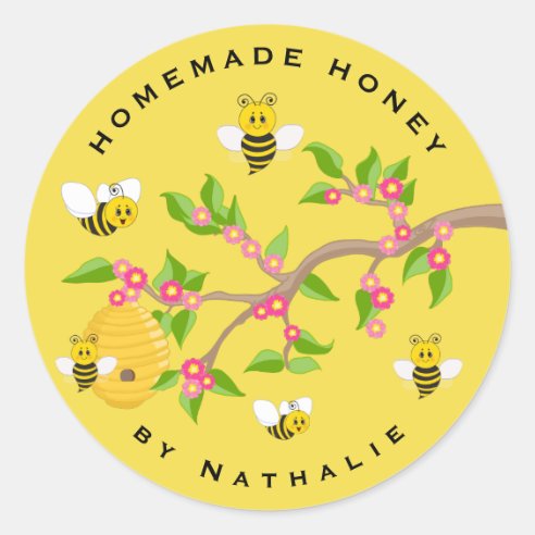 Honey Stickers & Labels | Zazzle UK