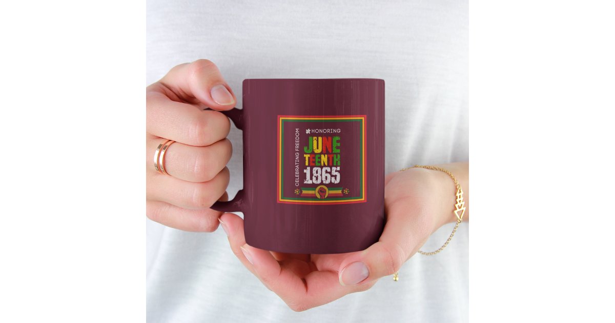 Honouring Juneteenth 1865-Celebrating Freedom Two-Tone Coffee Mug | Zazzle