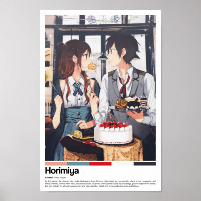 Horimiya Anime Minimalist Print | Zazzle