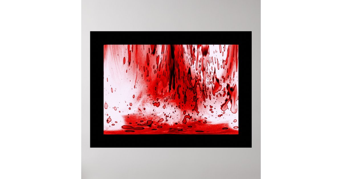 Horror Scary Bloody Halloween Poster | Zazzle
