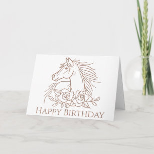 Horse Lovers Birthday Cards | Zazzle UK