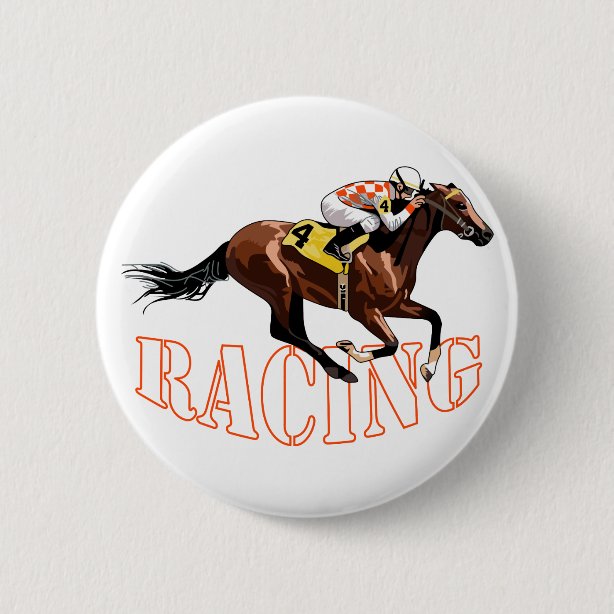 Horse Racing Badges & Pins | Zazzle UK