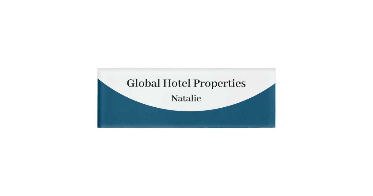 Hospitality Professionally Designed Name Tag | Zazzle