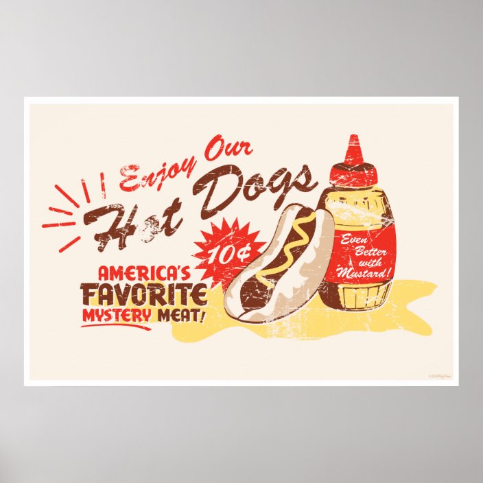 Hot Dog print | Zazzle.co.uk