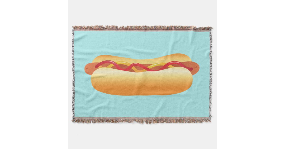 Hot Dog Throw Blanket | Zazzle
