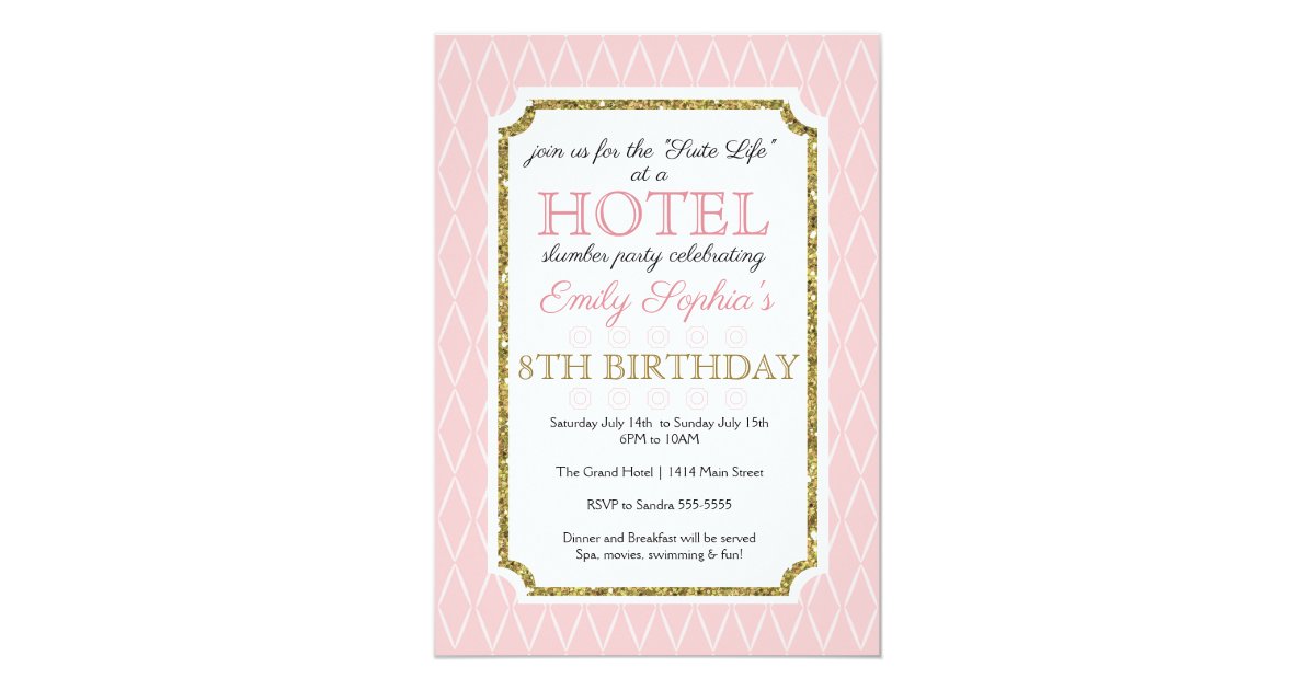 Hotel Party Invitation | Zazzle.co.uk