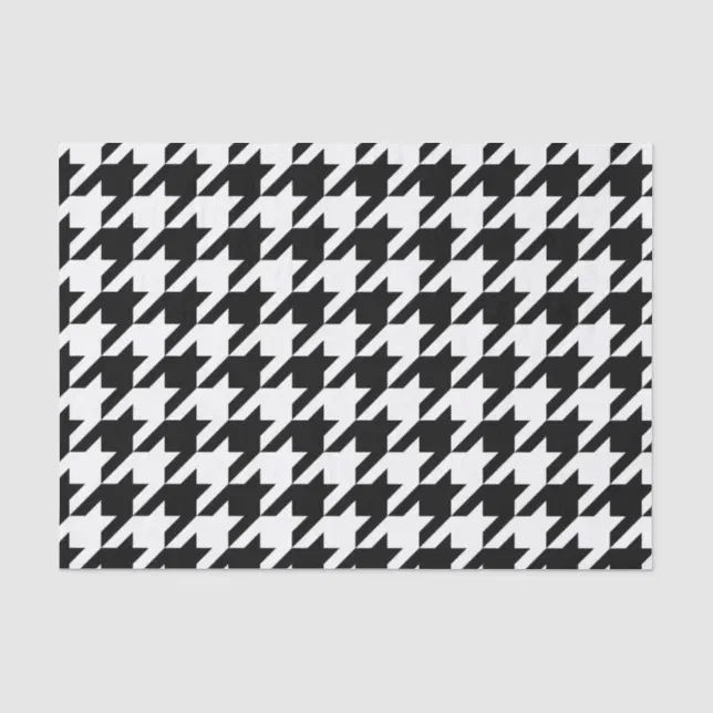 Houndstooth classic weaving pattern tissue paper | Zazzle