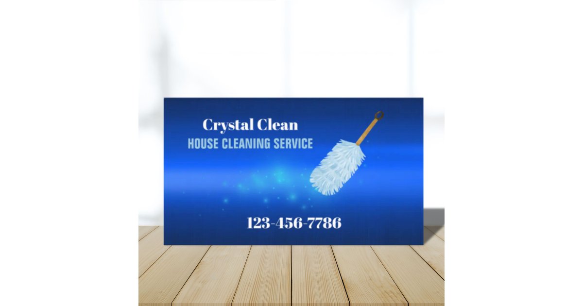 Housekeeping Housekeeper Maid Service Cleaner Business Card | Zazzle