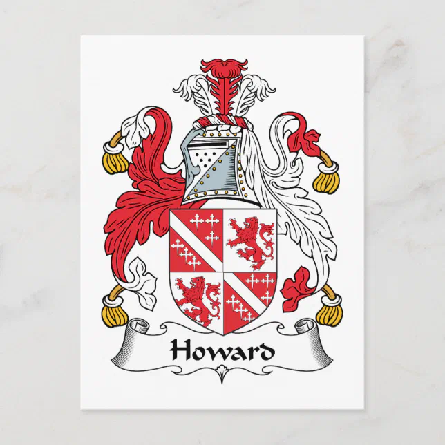 Howard Family Crest Postcard | Zazzle