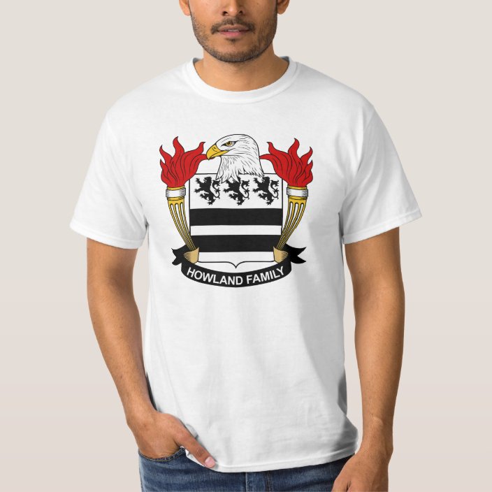 Howland Family Crest T-Shirt | Zazzle.co.uk