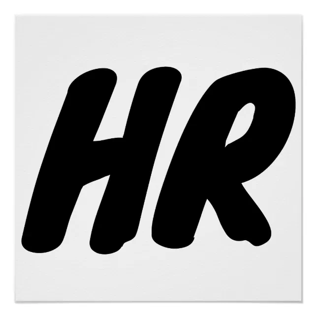 HR - Human Resources Department - Poster | Zazzle