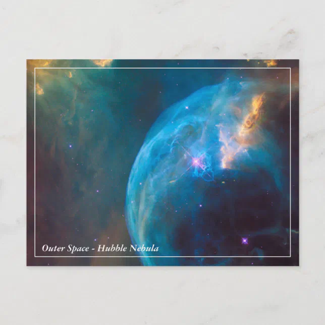 Hubble, Bubble Nebula / Outer Space Postcard | Zazzle
